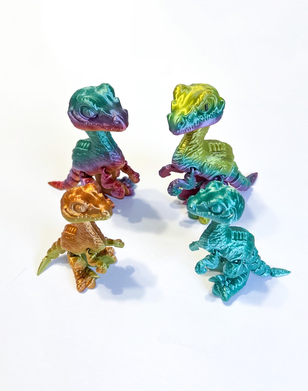 Flexible Velociraptor Toy | Articulated Dinosaur Fidget - Etsy