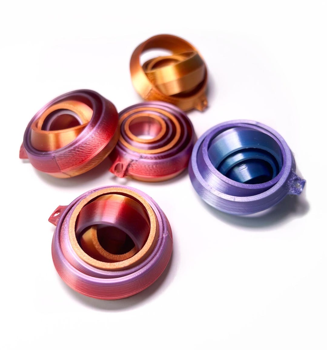 Mini Fidget Toy Gyroscope Rainbow - Etsy