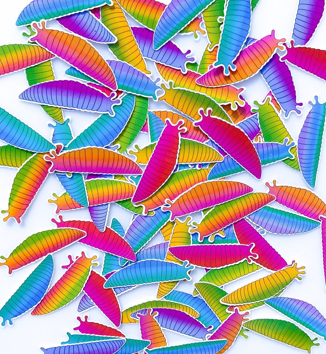 Mini Slug Sticker Ombre Slug Assorted Colors - Etsy
