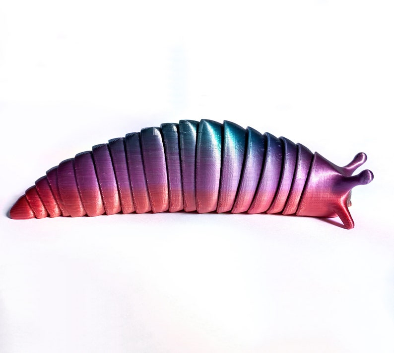 Rainbow Slug Large 3D Printed Slug Multicolor Slug Slinky - Etsy