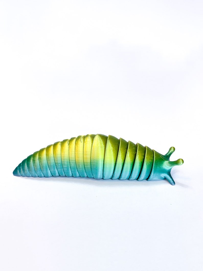 Rainbow Slug Large 3D Printed Slug Multicolor Slug Slinky - Etsy