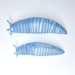 Blue Glitter Slug 3D Printed Slug Sparkley Slug Slinky Fidget Toy Desk ...