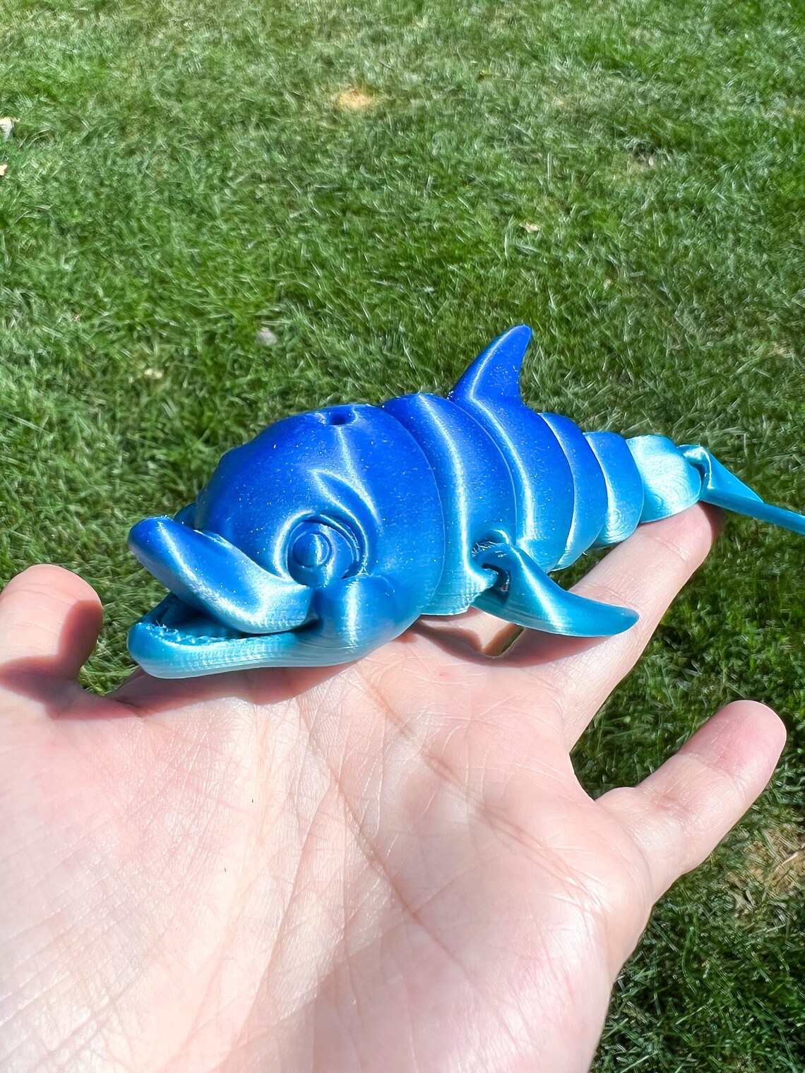 Flexi Glitter Dolphin Fidget Toy | Articulated Figurine - Etsy