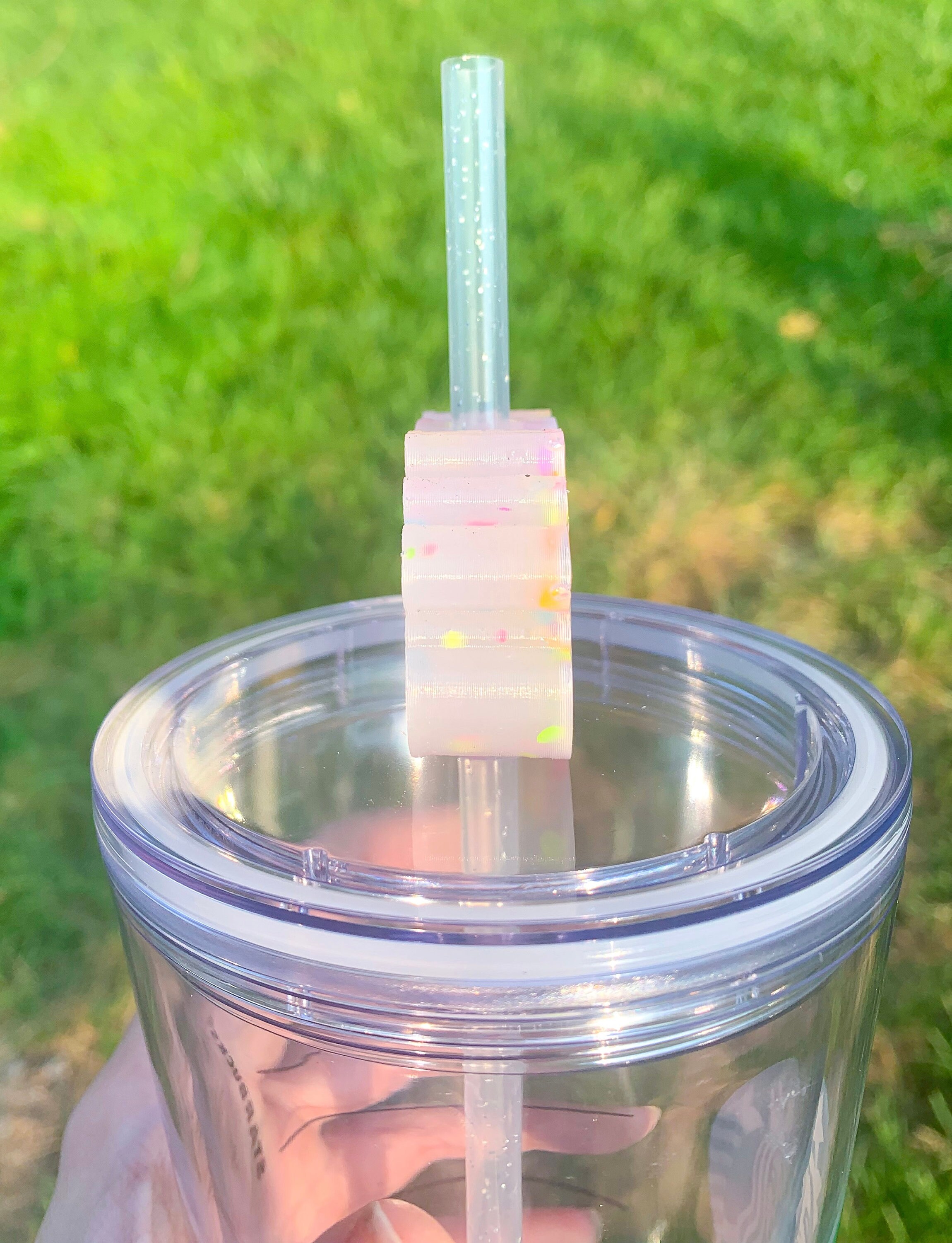 Happy Birthday straw topper Confetti straw topper Straw | Etsy