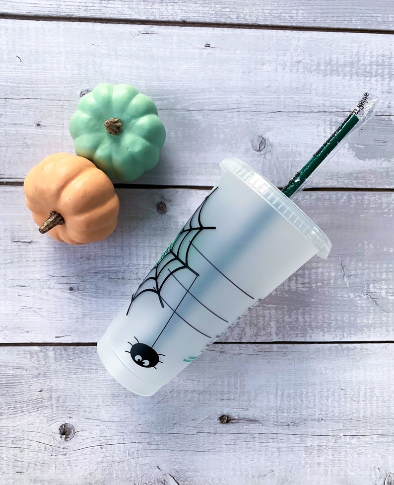 Halloween Spider Web Starbucks Cup Venti Iced Coffee - Etsy