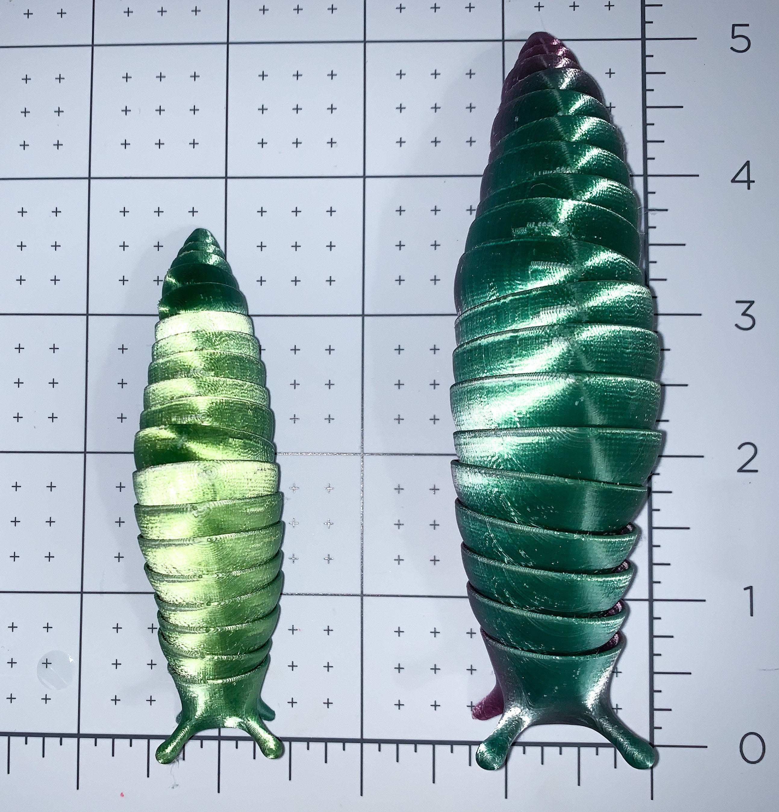 Blue Glitter Slug | 3D Printed Slug | Sparkley Slug Slinky | Fidget Toy ...