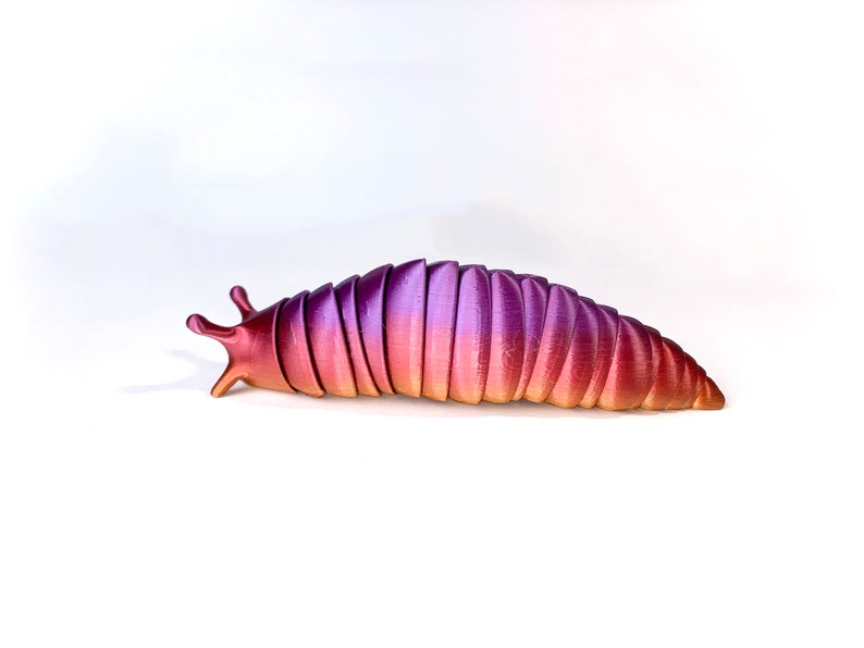 Rainbow Slug Large 3D Printed Slug Multicolor Slug Slinky - Etsy