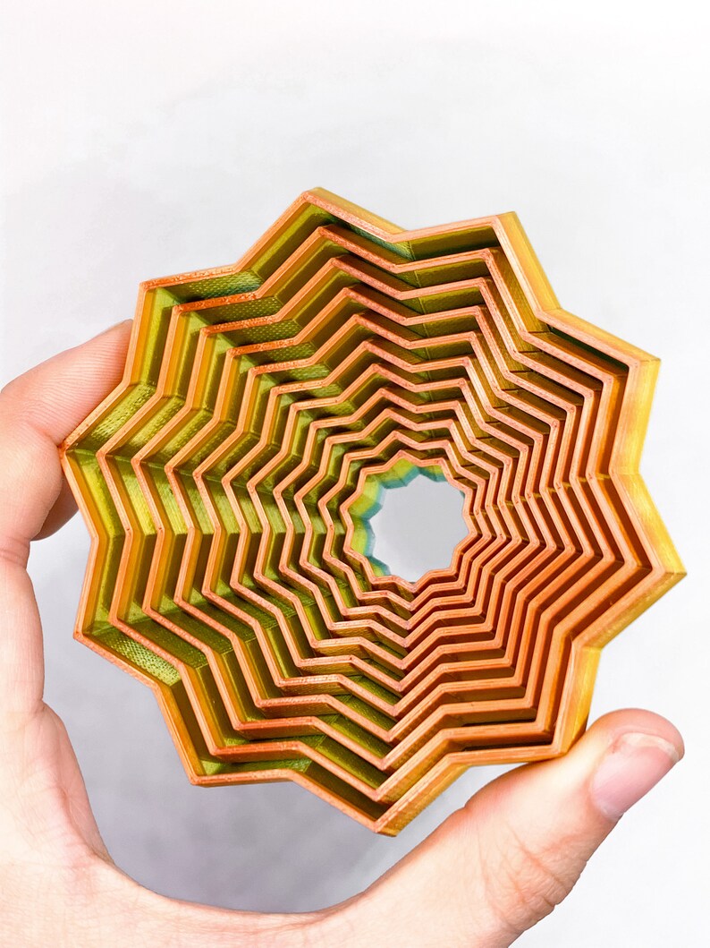 Rainbow 10 Point Fidget Star Toy - Etsy