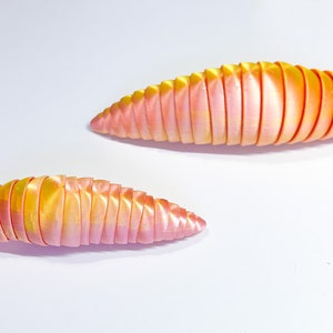 Pink Lemonade Slug | Duochrome | Pink Yellow Slug | 3D Print | Desk Toy ...