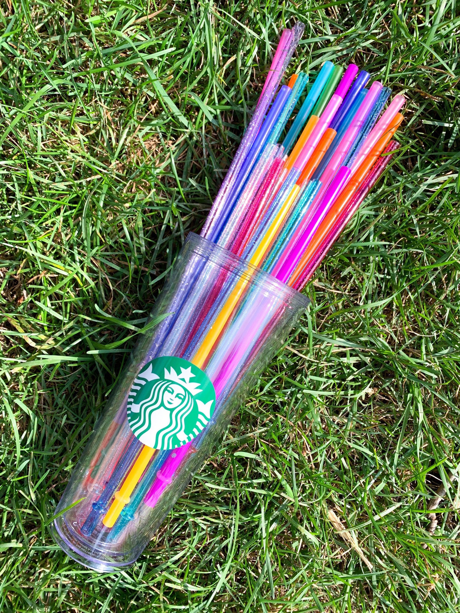 Cute Reusable Straw Venti Extra Long Colored Straws Etsy