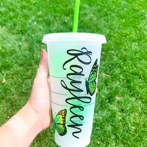 Butterfly Starbucks Cold Cup | Butterfly Starbucks Cup | Personalized ...