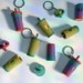 Unscrewable Mini Studded Tumbler Keychain | Mini Rainbow Tumbler ...