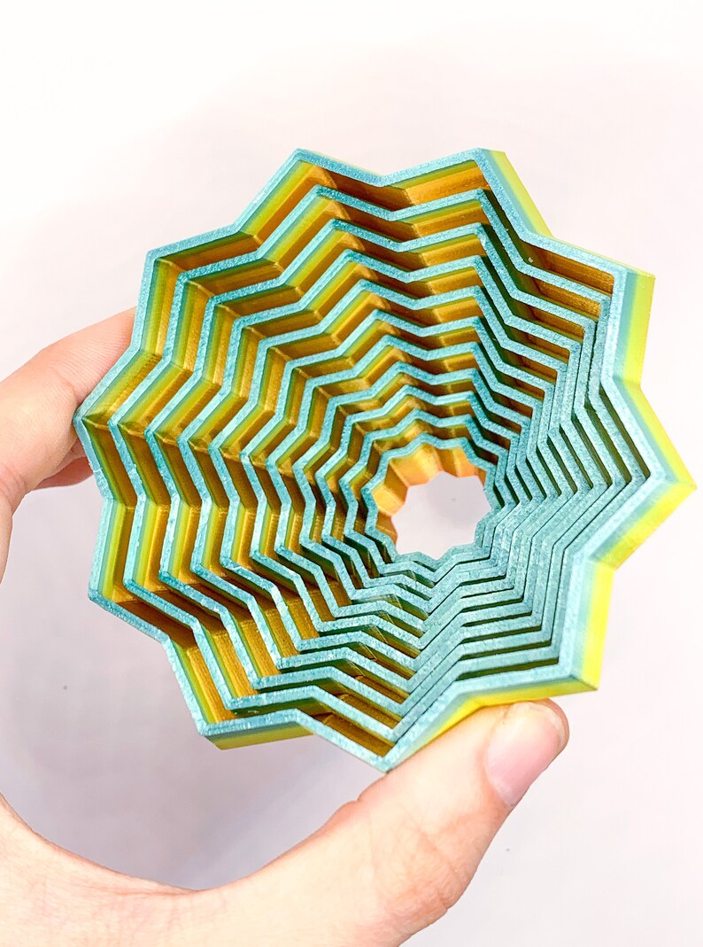 Rainbow 10 Point Fidget Star Toy - Etsy