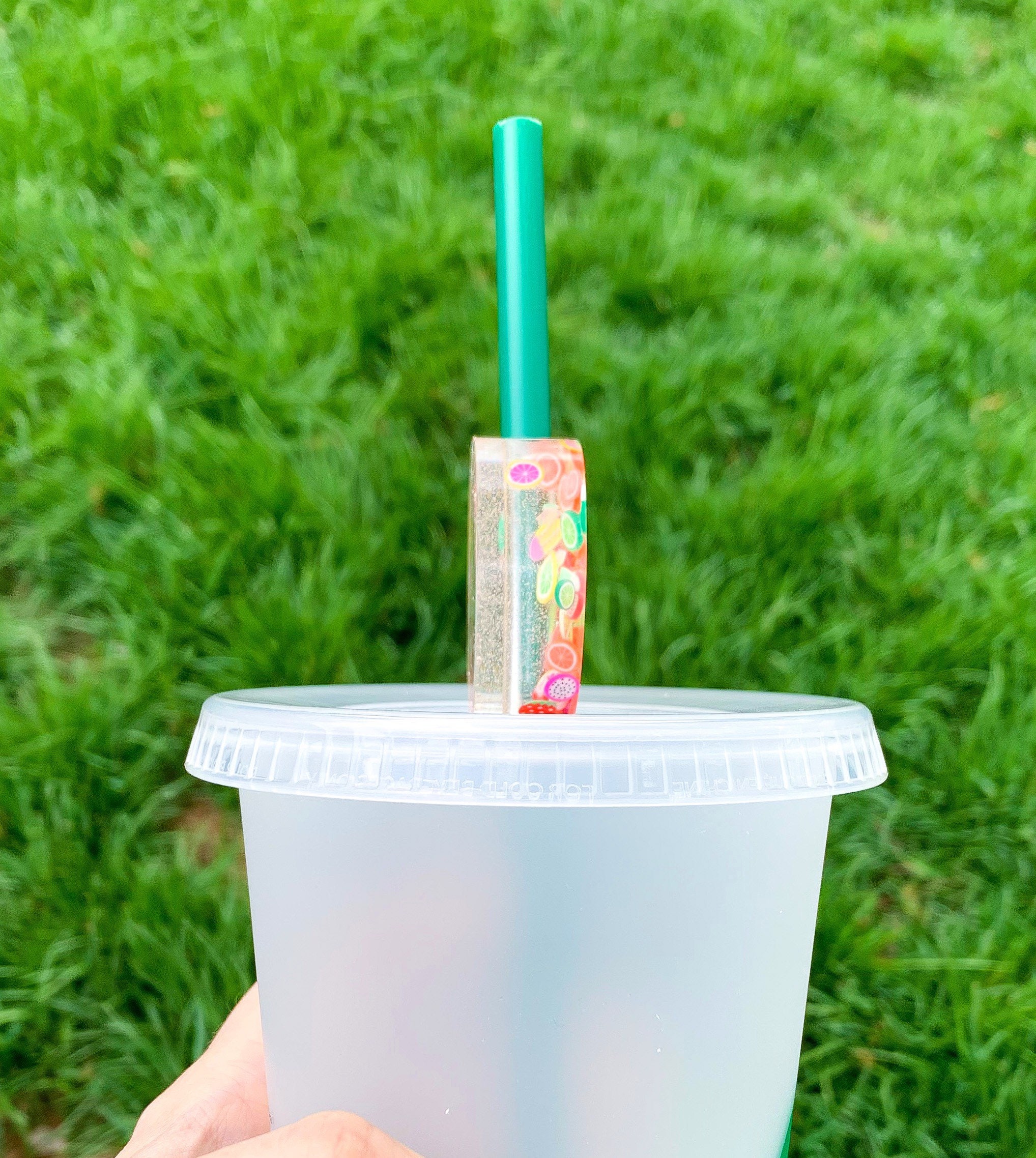 Fruit Straw Topper Cute Summer Fruit Straw Topper | Etsy