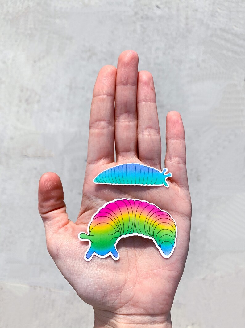 Mini Slug Sticker Ombre Slug Assorted Colors - Etsy