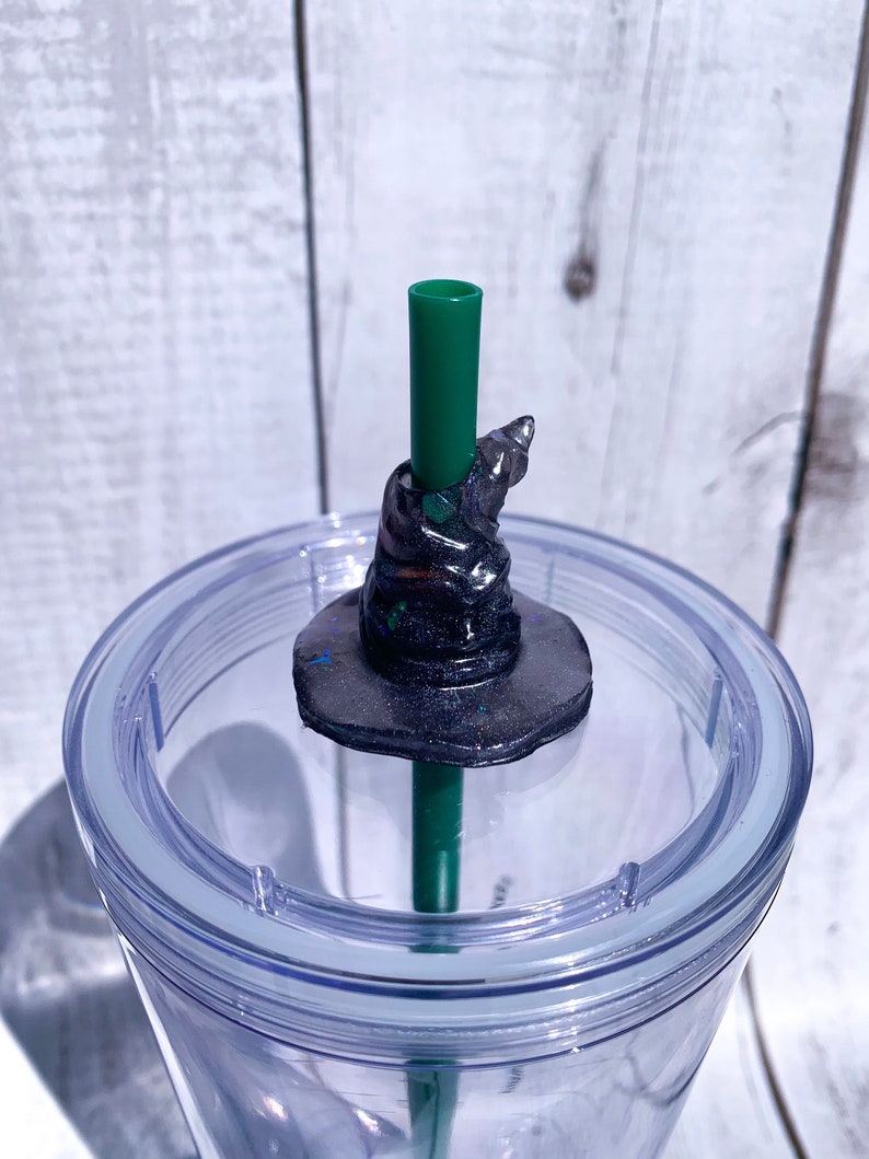 Witchs Hat Straw Topper Halloween Straw Topper Straw - Etsy
