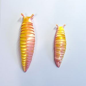 Pink Lemonade Slug | Duochrome | Pink Yellow Slug | 3D Print | Desk Toy ...