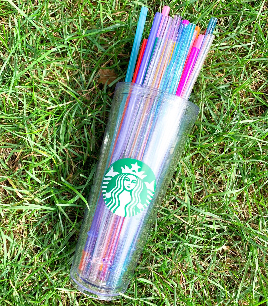 Cute Reusable Glitter Straw | Grande Straw | Colored Straws | Tumbler ...