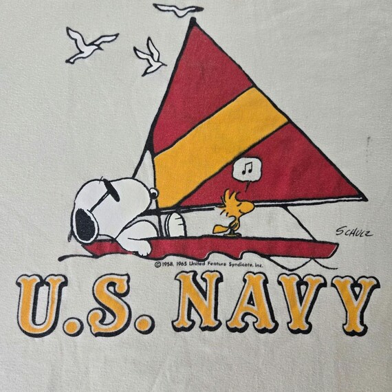 Artex US NAVY Snoopy Peanuts Shultz 1958 1965 T-shirt… - Gem