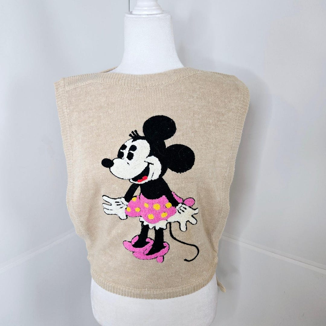 Minnie Mouse Designer Collection Sunday Comics Walt Disney Vest Medium ...