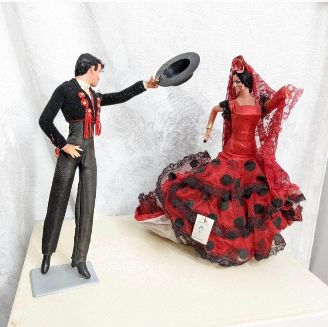 MARIN CHICLANA Vintage 1960's Genuine Spanish Flamenco Dancer Dolls ...