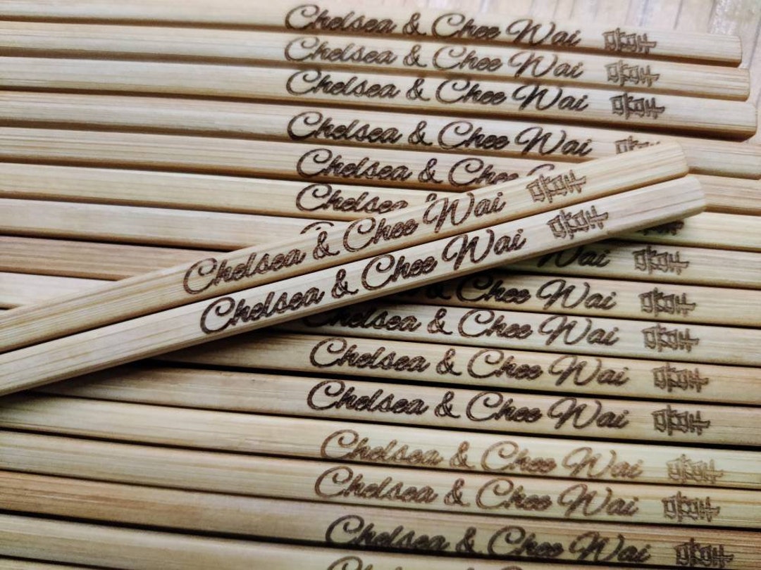 Reusable Custom Laser Engraved Personalised Chopsticks - Etsy