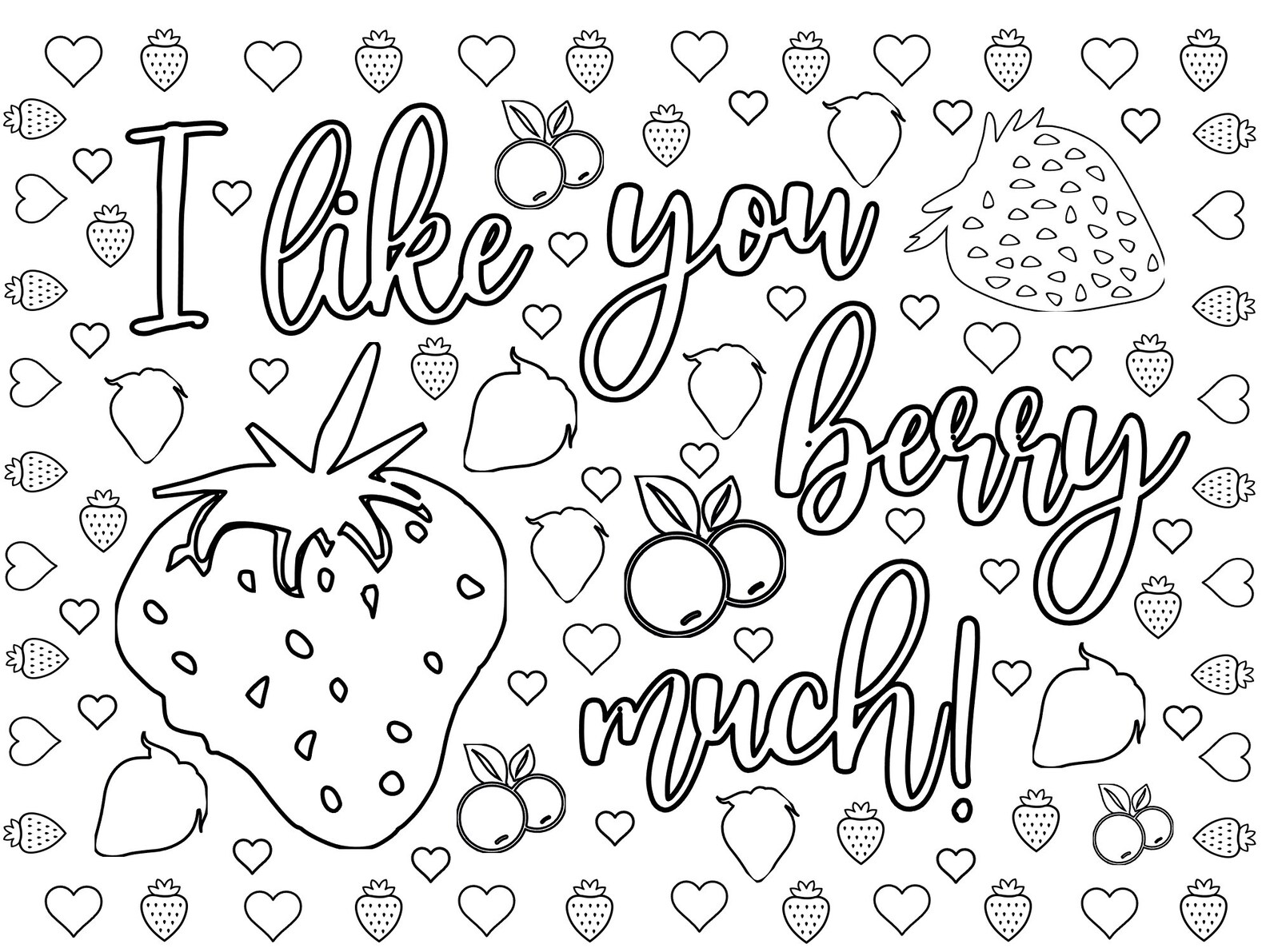 Valentine Puns Coloring Pages for Kids and Adults - Etsy