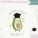 Bravocado Graduation Card: Punny Congratulations Card & Envelope ...