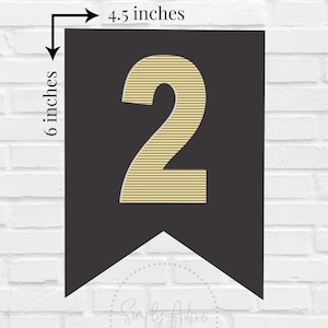 Printable Black and Gold Banner | Digital Download | Letters A-Z ...