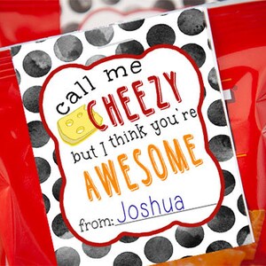 Printable Cheese Snack Tag Printable Classroom Valentine - Etsy