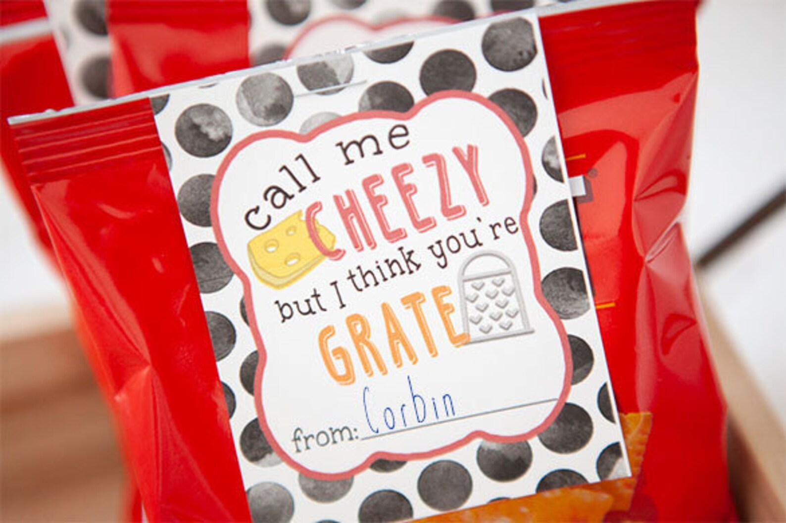 Cheez-it Valentine Card Printable: Kids Non-candy Favor (PDF) - Etsy