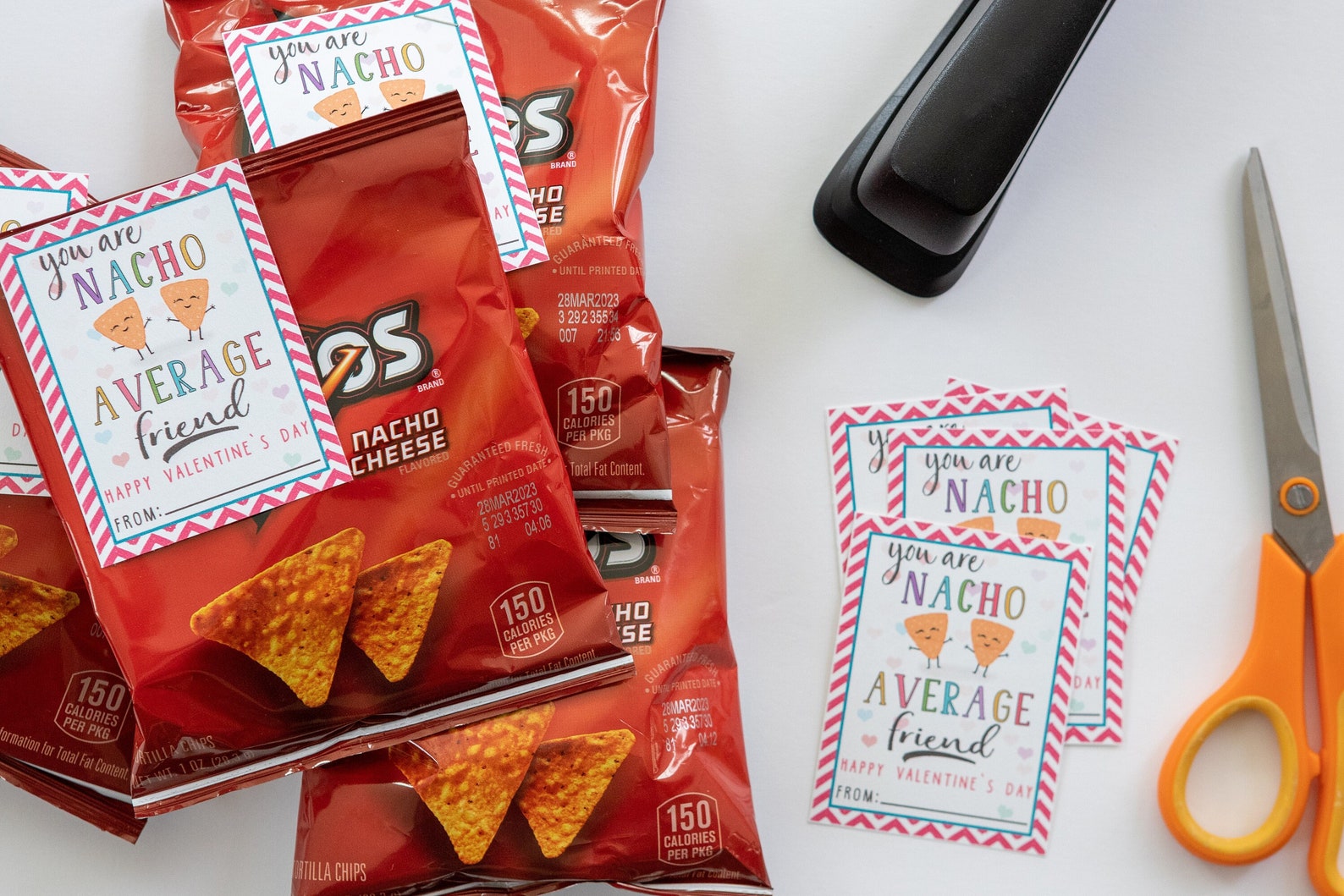 Nacho Average Friend Printable Valentines Day Tag | Funny Valentine ...