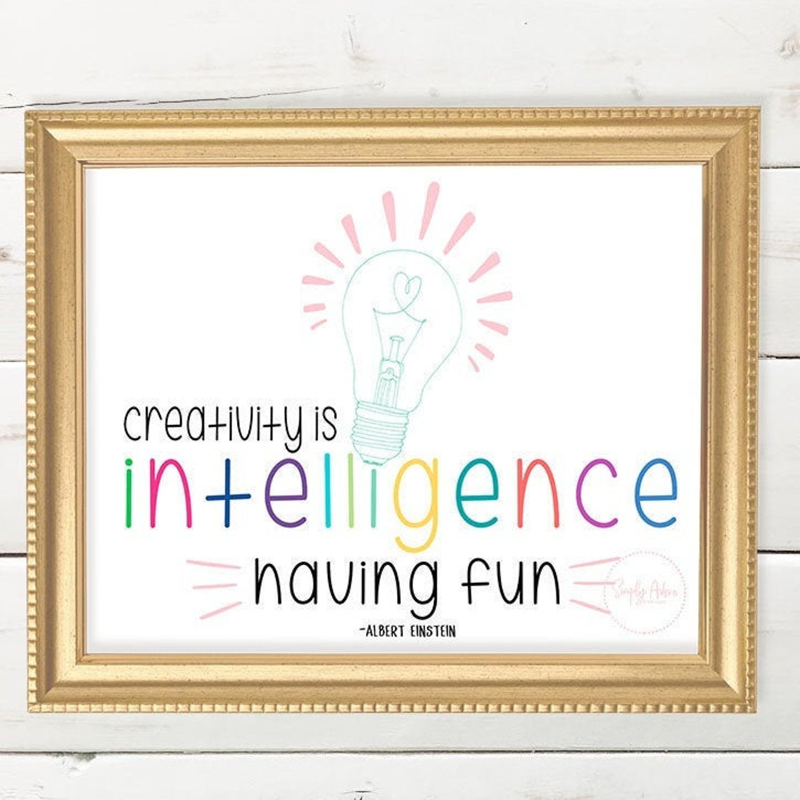 Creativity is Intelligence Having Fun | DIY Home Decor | Printable Home ...