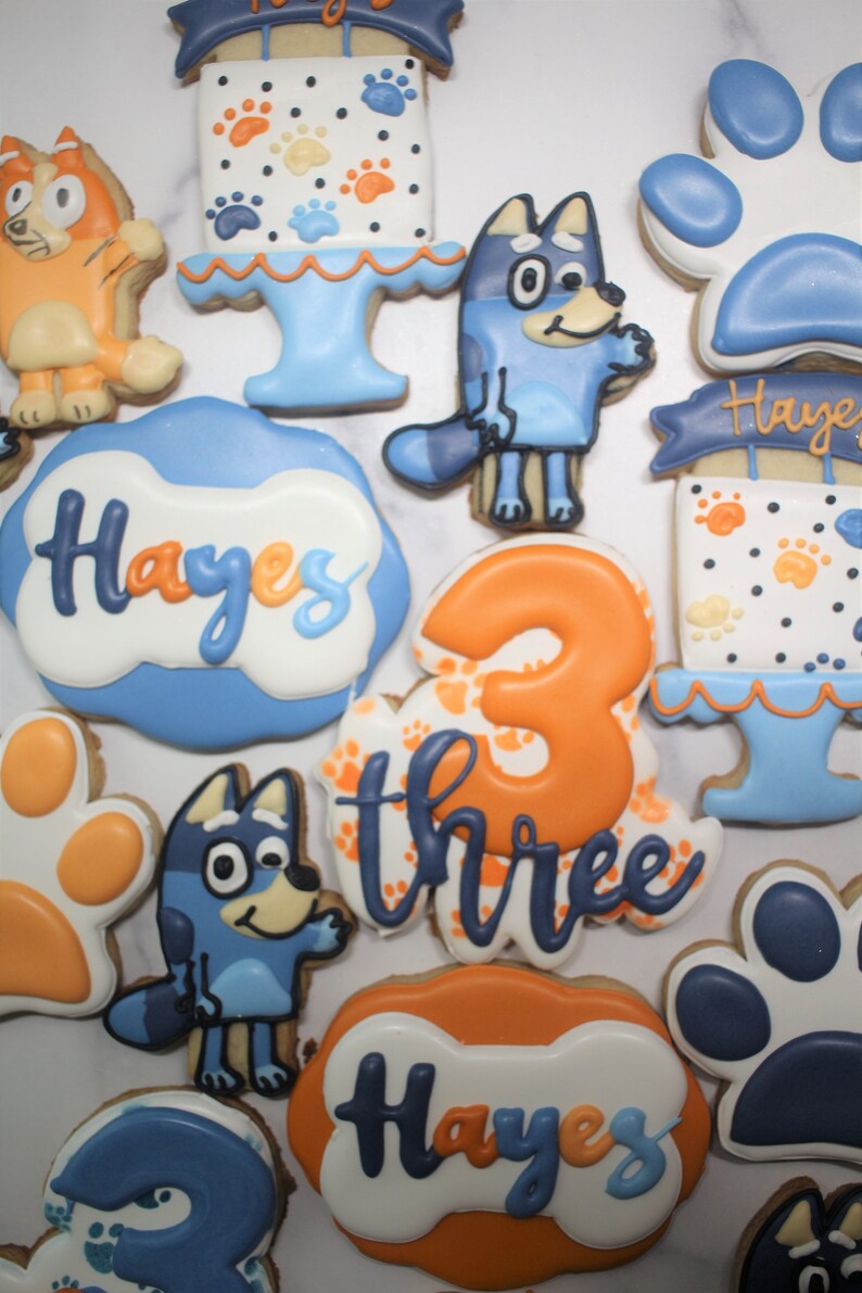 Bluey Birthday Party Sugar Cookies - Etsy