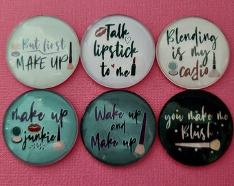Glass Beauty Magnets, Beauty Magnet Set, Gifts for Beautician, Glass ...