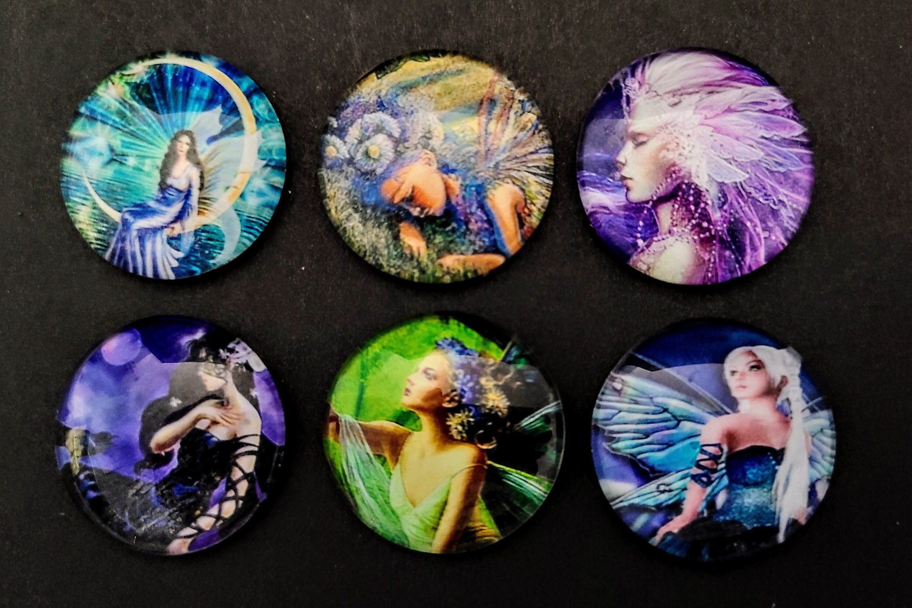 Beautiful Fairy Fridge 1 Inch Magnets Set of 6 | Etsy