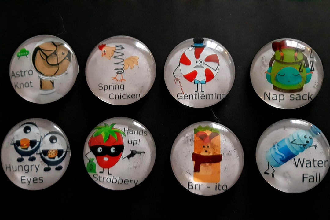 Funny Pun Glass Magnets - Etsy