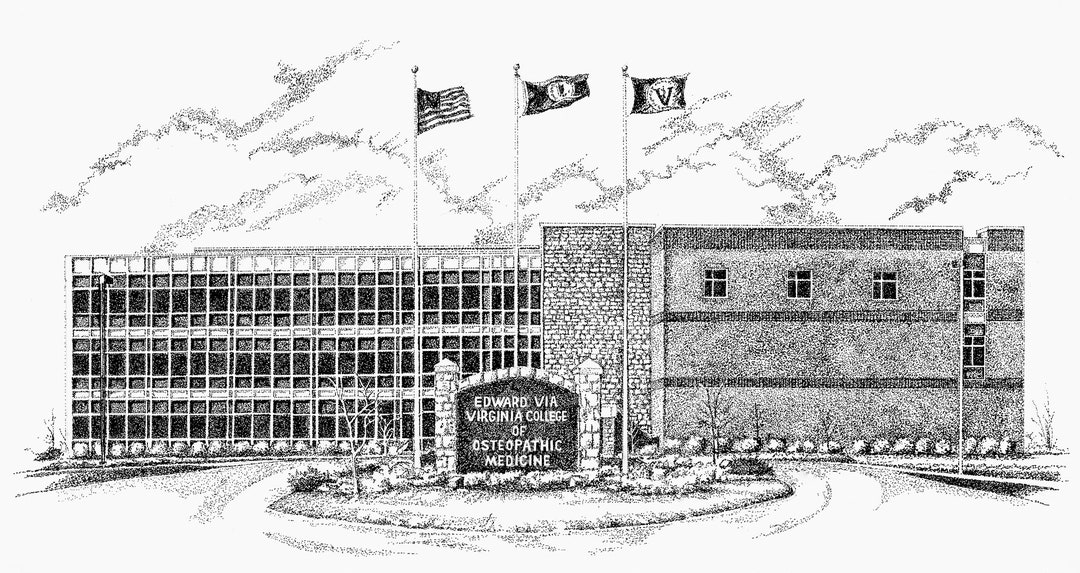 Vcom-virginia, the Edward via College of Osteopathic Medicine - Etsy