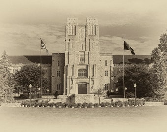Virginia Tech Burruss Hall - Etsy