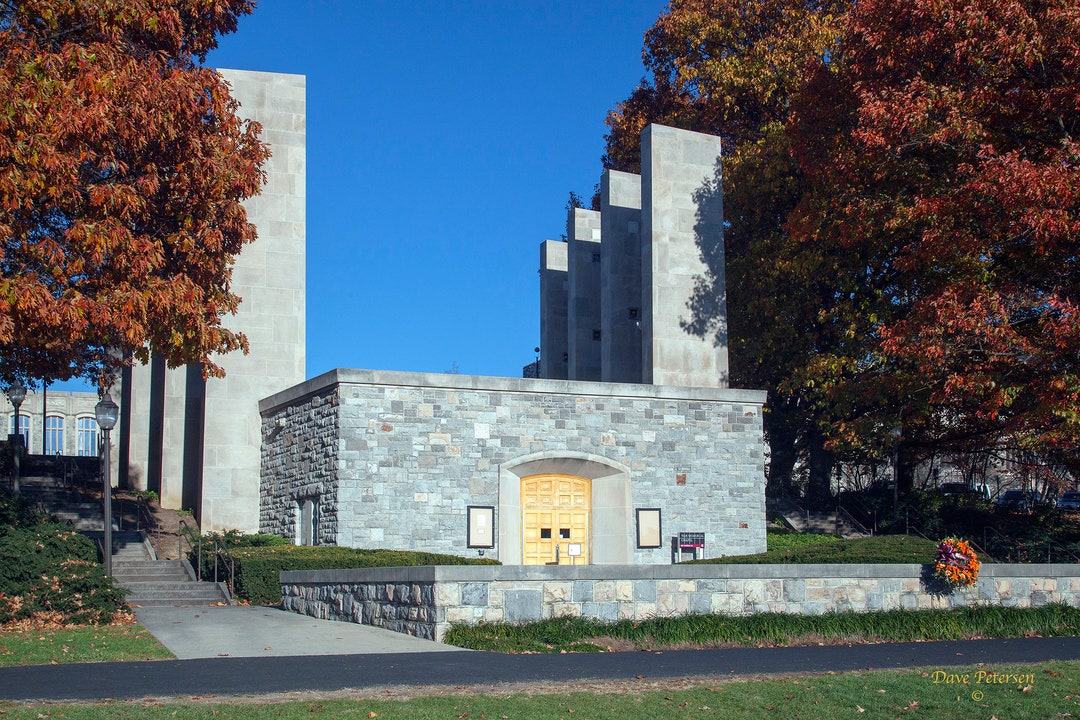 The War Memorial Chapel on the Virginia Tech Campus With Autumn Colors ...