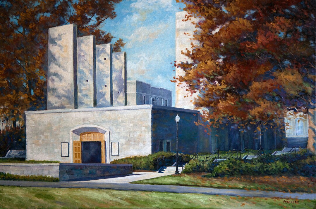 The War Memorial Virginia Tech Chapel print on Matte Paper of - Etsy