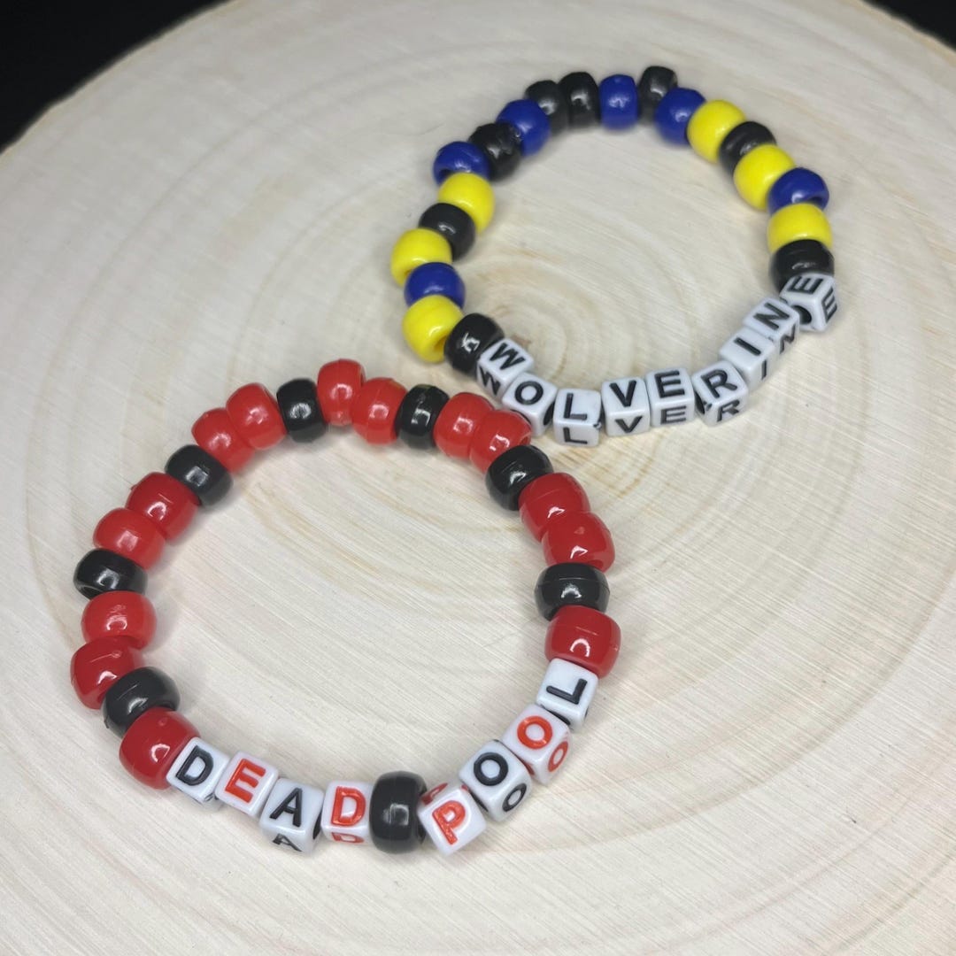 Deadpool & Wolverine Friendship Bracelets Set - Etsy