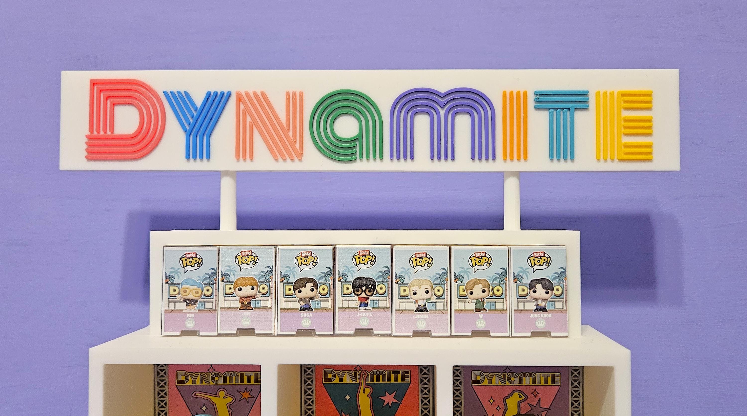 BTS Dynamite Bitty Pops Display Stand: 3D Printed BTS Merchandise - Etsy