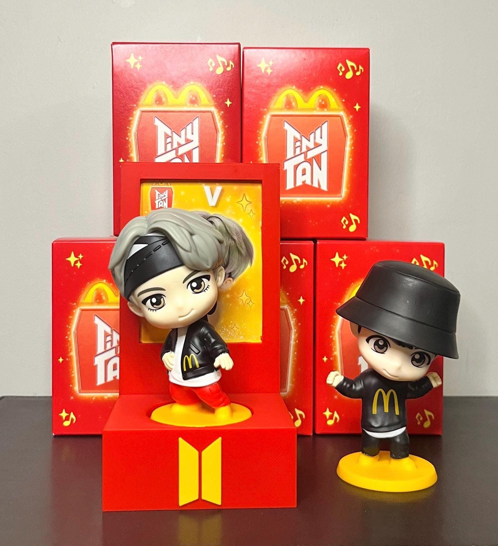 BTS Tiny Tan Figure Display Stands, Mcdonald’s Happy Meal Toy ...