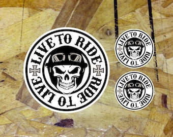 Ride to Live Sticker - Etsy