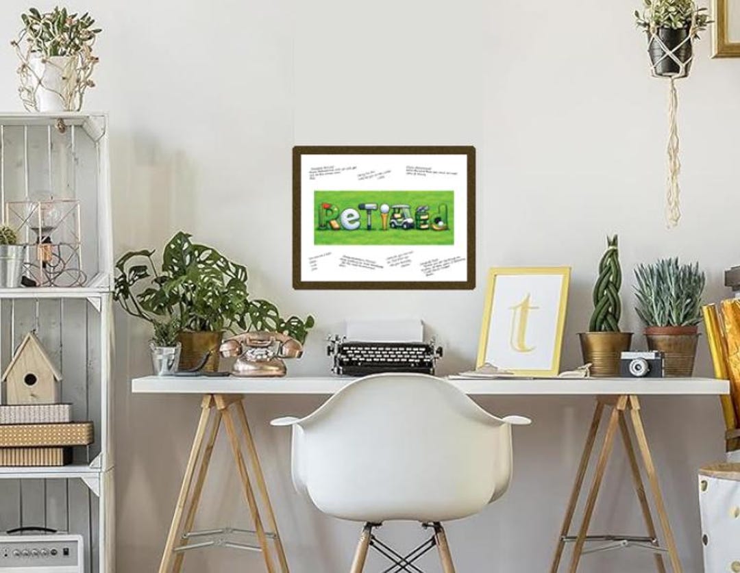 Retired Golf Golfer Printable PDF Digital Download for Signing Framed ...