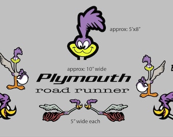 Roadrunner Vinyl Decal - Etsy