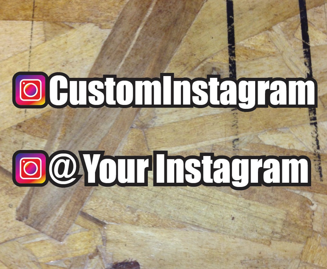 4 Custom Printed Instagram Decal Sticker Die Cut Vinyl Outdoor/indoor ...