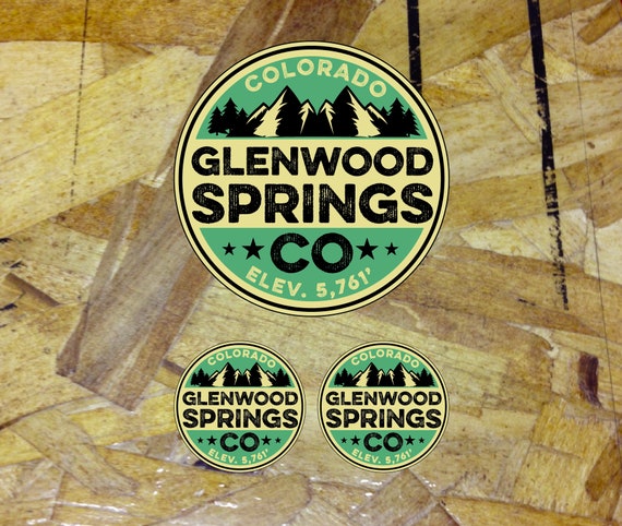 Glenwood Springs Vintage Decal Sticker Hike Hot Spring - Etsy