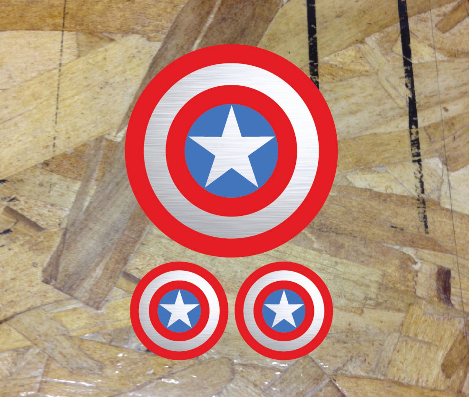 Captain America Circle Sticker Cool Style Parody Decal Stickers Indoor ...